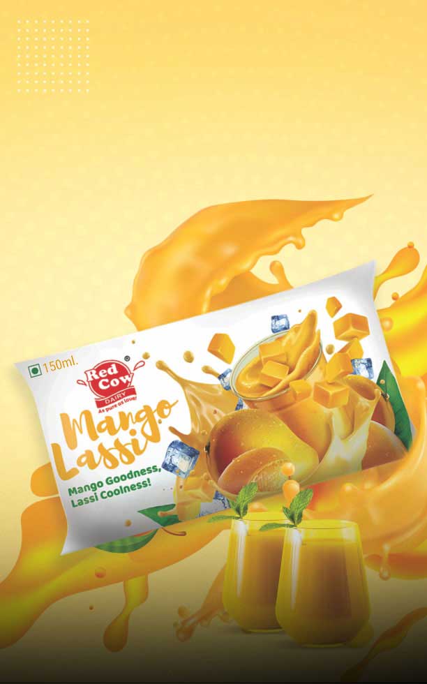 Goodness of mango Freshness of lassi